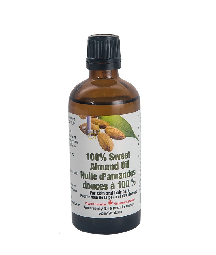 100% Sweet Almond oil - All Naturals Cosmetics